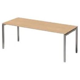 Bisley Cito Höhenverstellbar Schreibtisch Ahorn 4 Metallfüße 2.000 (B) x 800 (T) x 740 (H) mm MFC (Melaminbeschichtete Spanplatte), Stahl