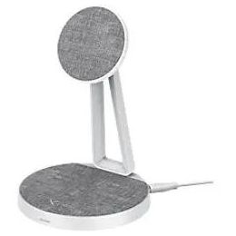 XLayer MagFix Pro Ladestation 15 W 1 x MagSafe-Ladefläche, 1 x AirPods induktive Ladefläche Grau, Weiß