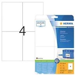 Herma Adressetiketten 5063 Weiß DIN A4 105 x 148 mm 25 Blatt à 4 Etiketten