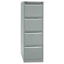 Bisley Aktenschrank A4BS4E 4 Schübe Silber 413 x 622 x 1.321 mm