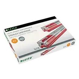 Leitz Power Performance Heftklammernkassette 26/12 55940000 Verzinkter Stahl Rot 1050 Heftklammern