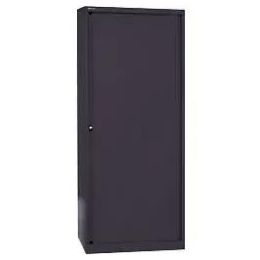 Bisley Rollcontainer-Schrank Kunststoff, Stahl 4 Fachböden abschließbar 800 x 430 x 1.980 mm Schwarz