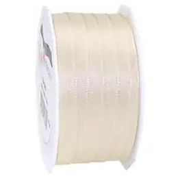 PR&Auml;SENT PRAESENT Taftband 6051050-104 Cr&eacute;me 10 mm x 50 m 2 St&uuml;ck