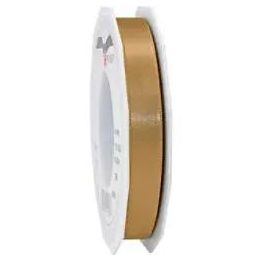 PRÄSENT PRAESENT Doppelsatin 7181525-634 Gold 15 mm x 25 m 2 Stück
