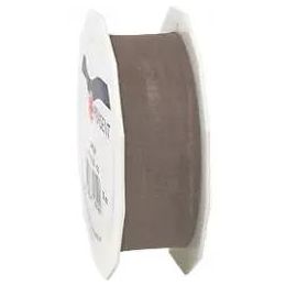 PRÄSENT PRAESENT Organza 6012525-105 Taupe 25 mm x 25 m 3 Stück