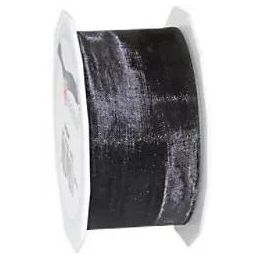 PRÄSENT PRAESENT Organza 6014025-613 Schwarz 40 mm x 25 m 3 Stück