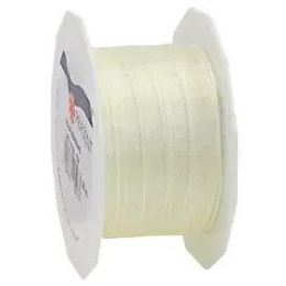 PR&Auml;SENT PRAESENT Organza 6071025-104 Cr&eacute;me 10 mm x 25 m 2 St&uuml;ck