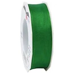 PRÄSENT PRAESENT Organza 6072525-607 Golfgrün 25 mm x 25 m 2 Stück