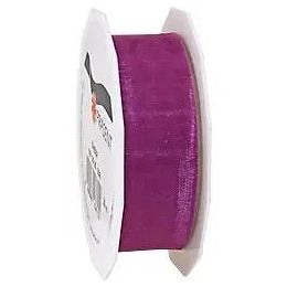 PRÄSENT PRAESENT Organza 6012525-606 Purpur 25 mm x 25 m 3 Stück