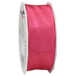 PRÄSENT PRAESENT Seidenband 4644025-606 Koralle 40 mm x 25 m 2 Stück