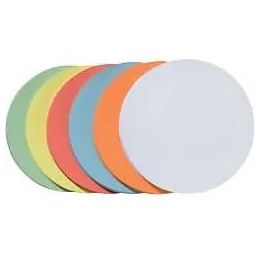 Franken Kreis Moderationskarten 19,5 x 19,5 cm Papier Farbig sortiert 300 Stück