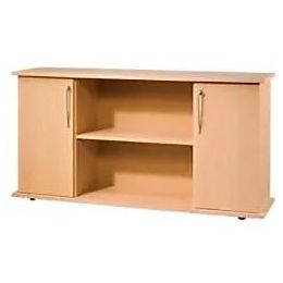Hammerbacher Sideboard Melaminharzbeschichtete Spanplatte 1 Fachboden 1.660 x 440 x 840 mm Buche Braun