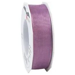 PR&Auml;SENT PRAESENT Organza 6072525-026 Violet 25 mm x 25 m 2 St&uuml;ck