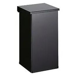 DutchDesign Treteimer Pulverbeschichtetes Aluminium 55 L 30 (B) x 30 (T) x 60 (H) cm Schwarz