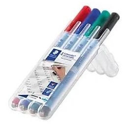 Staedtler OHP-Marker Lumocolor Farbig Sortiert 0,6 mm 4 Stück