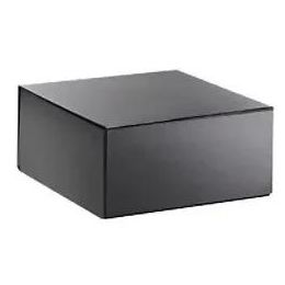 RAJA Geschenkbox Karton, Glanzlackpapier 225 (B) x 105 (T) x 225 (H) mm Schwarz 10 Stück