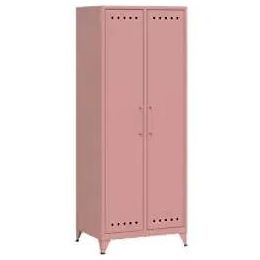 Bisley Fern Garderobenschrank Metall 700 x 510 x 1.800 mm Pastellrosa