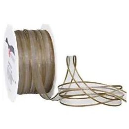 PR&Auml;SENT PRAESENT Organza 4831050-105 Taupe 10 mm x 50 m 1 St&uuml;ck