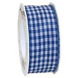 PRÄSENT PRAESENT Motivband 6194020-614 Royalblau, Weiß 40 mm x 20 m 2 Stück