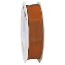 PR&Auml;SENT PRAESENT Seidenband 4642525-233 Zimt 25 mm x 25 m 2 St&uuml;ck