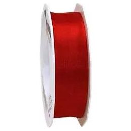 PR&Auml;SENT PRAESENT Organza 6072525-609 Rot 25 mm x 25 m 2 St&uuml;ck