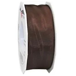 PR&Auml;SENT PRAESENT Seidenband 4644025-520 Ebenholz 40 mm x 25 m 2 St&uuml;ck