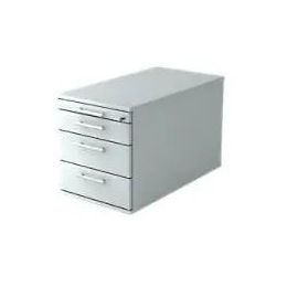 Hammerbacher Rollcontainer TC30 RE VTC30/5 Grau 4280 mm x 512 mm x 800 mm