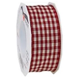 PRÄSENT PRAESENT Motivband 6194020-619 Bordeaux, Créme 40 mm x 20 m 2 Stück