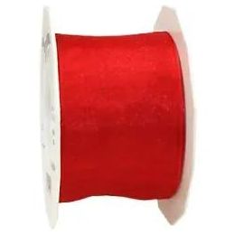 PR&Auml;SENT PRAESENT Organza 6076025-609 Rot 60 mm x 25 m 2 St&uuml;ck