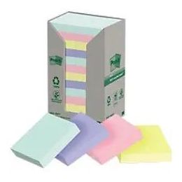 Post-it Haftnotizen Farbig Sortiert 38 x 51 mm 100 Blatt 24 St&uuml;ck