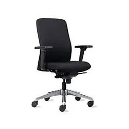 euroseats Bürostuhl Stoff Schwarz 495 x 1100 mm