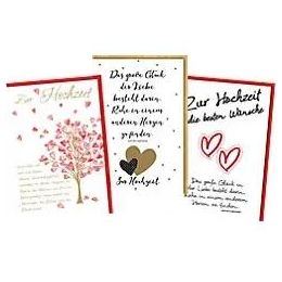 Braun & Company Hochzeitskarten Mehrfarbig 230gsm 5939-0040 3 Stück