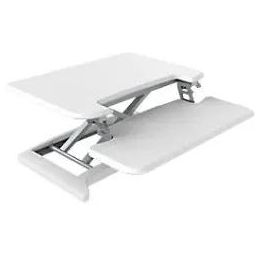 euroseats Höhenverstellbar Schreibtisch-Modul Small MDF (Mitteldichte Faserplatte), Metall Weiß 700 x 480 x 450 mm