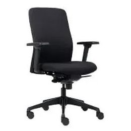 euroseats Vigo Bürostuhl Synchronmechanismus 3D Armlehnen Höhenverstellbarer Sitz Schwarz 100 kg