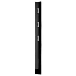 Germania Garderobenständer 3255-83 3 Haken Hochglanz Wandhalterung 15 x 4 x 170 cm Schwarz