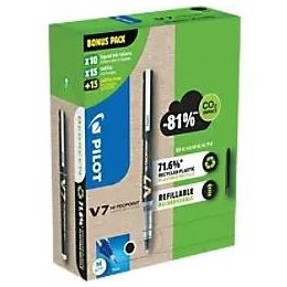 Pilot Pen Pilot Nicht einziehbar Tintenroller Schwarz 0.5 mm Mittel Nadelspitze Nicht Nachfüllbar 71% Recycelt 40 Stück