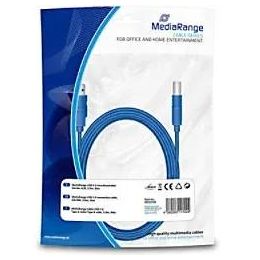 MediaRange Kabel MRCS149 Blau