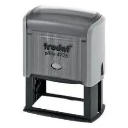 trodat Personalisierter Adressstempel Printy 4926, mehrfarbig Grau 3,8 x 7,5 cm