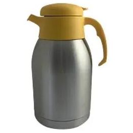 Vakuum Kanne ThermosteeL Edelstahl 2 l Edelstahl Silber, Gelb