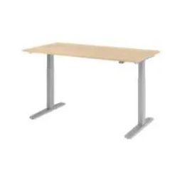 Hammerbacher VXMKA Elektrisch Höhenverstellbar Sitz-Stehschreibtisch Eiche C-Fuß 1.600 (B) x 800 (T) x 1.200 (H) mm Spanplatte, Stahl