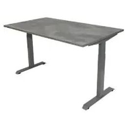 euroseats Schreibtisch Rechteckig Beton T-Fuß 1.600 (B) x 800 (T) x 865 (H) mm Metall