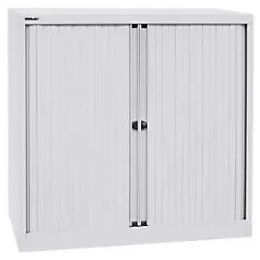 Bisley Rollcontainer-Schrank Kunststoff, Stahl 2 Fachböden abschließbar 1.000 x 430 x 1.030 mm Hellgrau