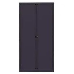 Bisley Schrank Kunststoff, Stahl 4 Fachböden abschließbar 1.000 x 430 x 1.980 mm Schwarz