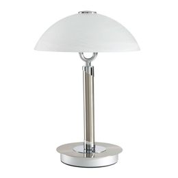 Novel Tischleuchte, Chrom, Nickel, Metall, Glas, 37 cm, RoHS, Touch-Schalter (on/off), Lampen & Leuchten, Innenbeleuchtung, Tischlampen, Tischlampen