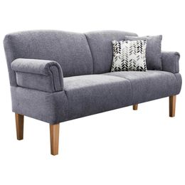 Cantus K&uuml;chensofa, Hellblau, Blaugrau, Textil, Buche, massiv, 3-Sitzer, 181x98x81 cm, Made in EU, Typenauswahl, Fu&szlig;auswahl, Stoffauswahl, R&uuml;cken echt, K&uuml;chen, K&uuml;chenm&ouml;bel, K&uuml;chensofas