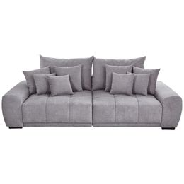 CARRYHOME Bigsofa, Grau, Textil, Buche, massiv, 3-Sitzer, F&uuml;llung: Schaumstoff, 280x67x120 cm, Stoffauswahl, R&uuml;cken echt, Wohnzimmer, Sofas & Couches, Sofas, Bigsofas