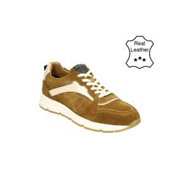 Bullboxer Leder-Sneakers in Cognac - 49% | Größe 43 | Herrensneakers