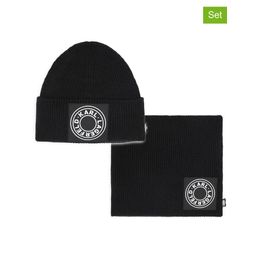 Karl Lagerfeld Kids 2tlg. Winteraccessoire-Set in Schwarz - 42% | Größe 158/164 | Kindermuetzen