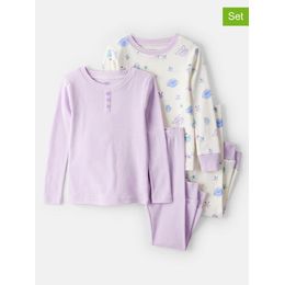 Carter's carter's 2er-Set: Pyjamas in Creme/ Lila - 11% | Größe 92 | Kinder-waesche