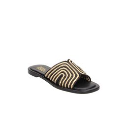 Bullboxer Hausschuhe in Schwarz/ Beige - 50% | Größe 36 | Damen-pantoletten